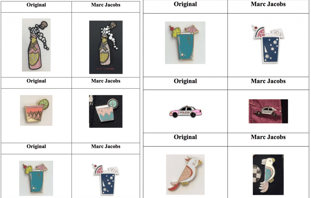 Marc Jacobs Scores a Preliminary Win in Copycat Pin Case - The Fashion Law