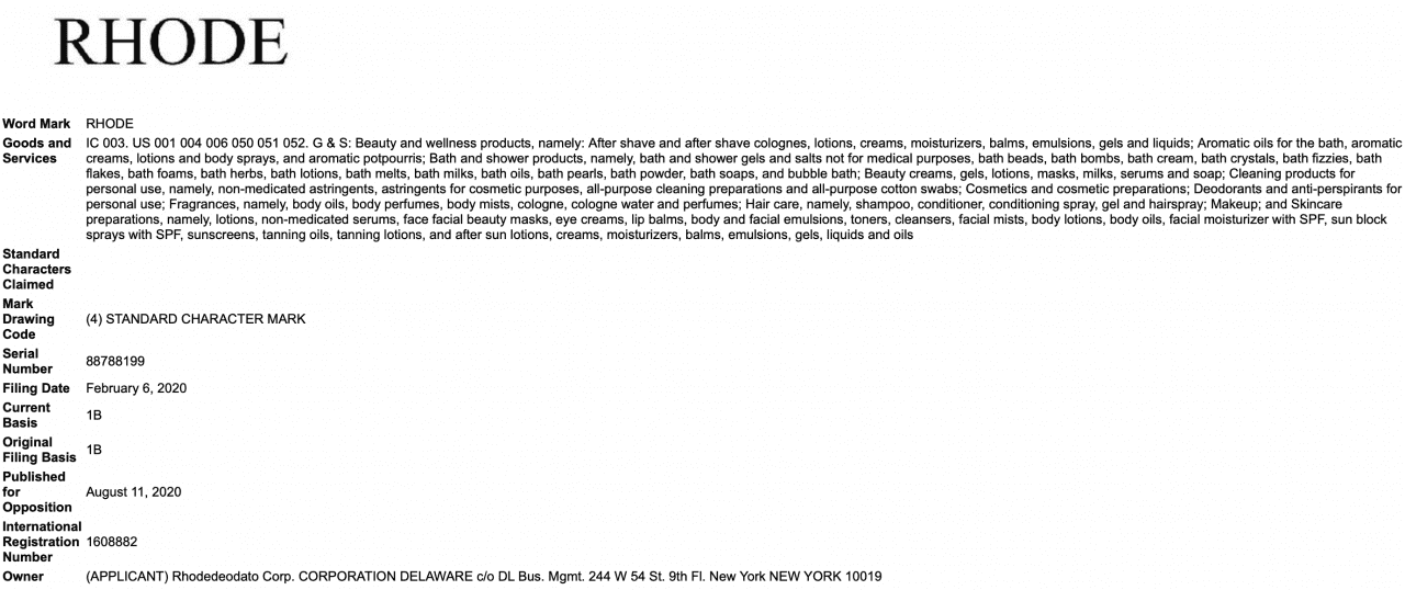 Hailey Bieber's Brand Looking to Cancel Rival Rhode Trademarks