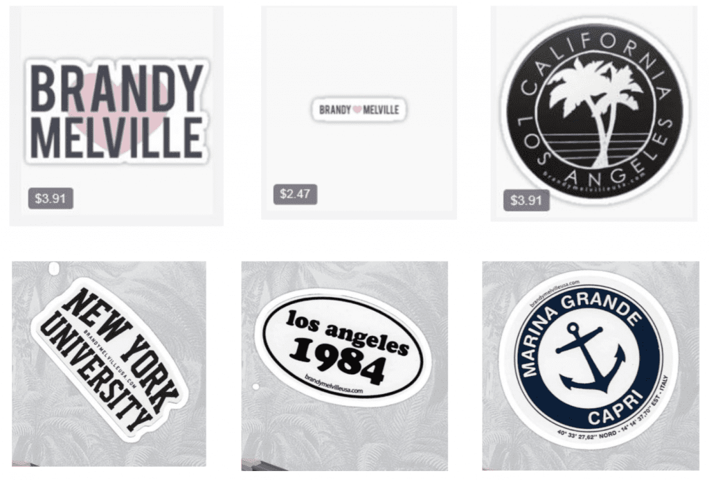 Brandy Melville Printable Stickers