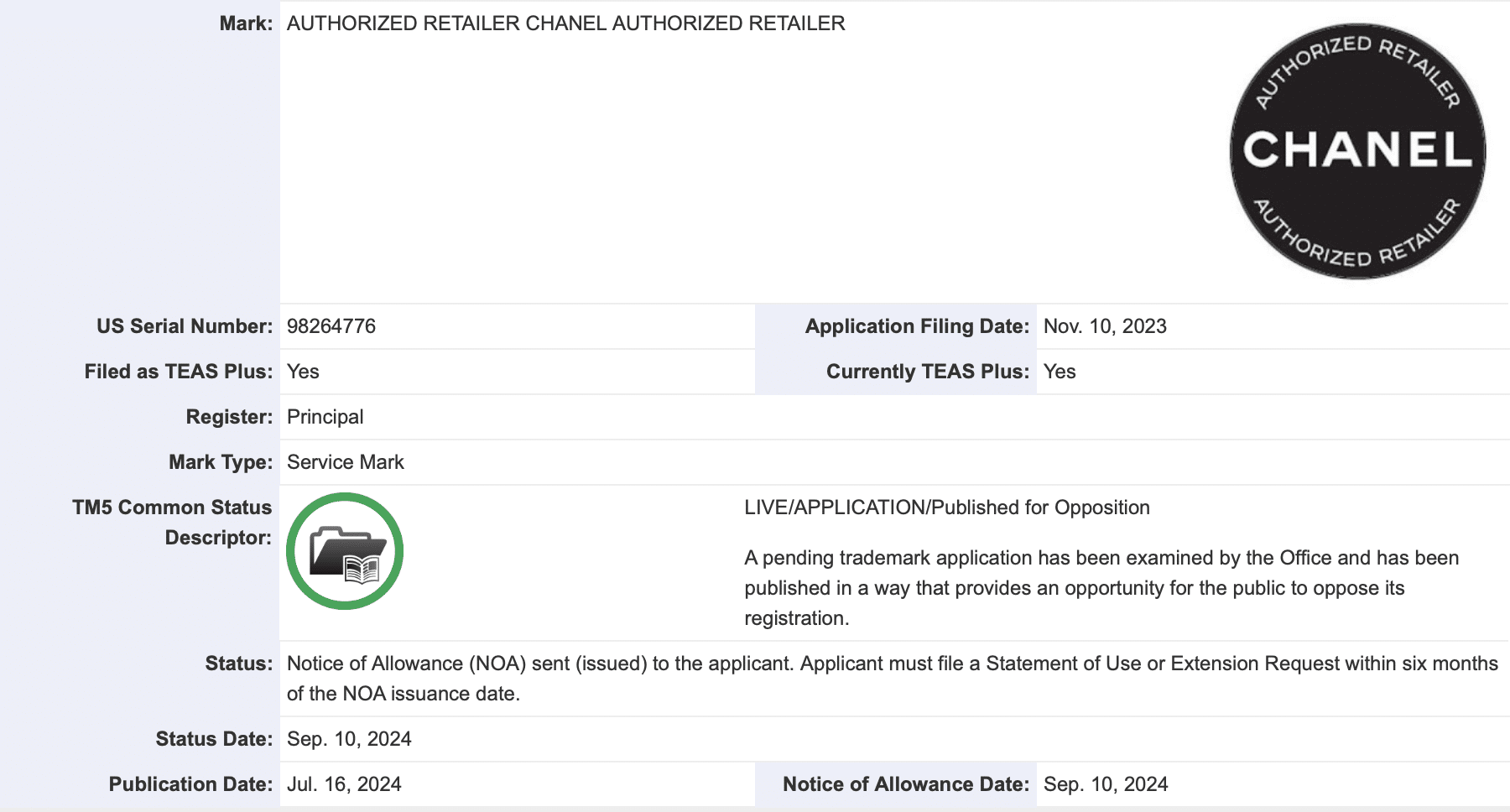Chanel is Branding its Authorized Retailers in New Trademark Play